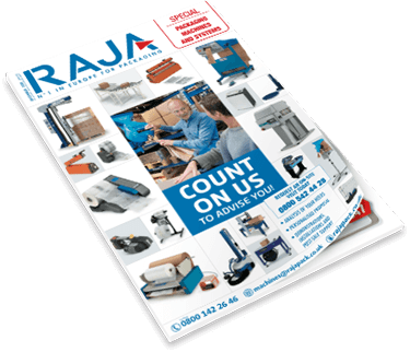 Rajapack is now RAJA UK | Packaging supplies | Request your catalogue